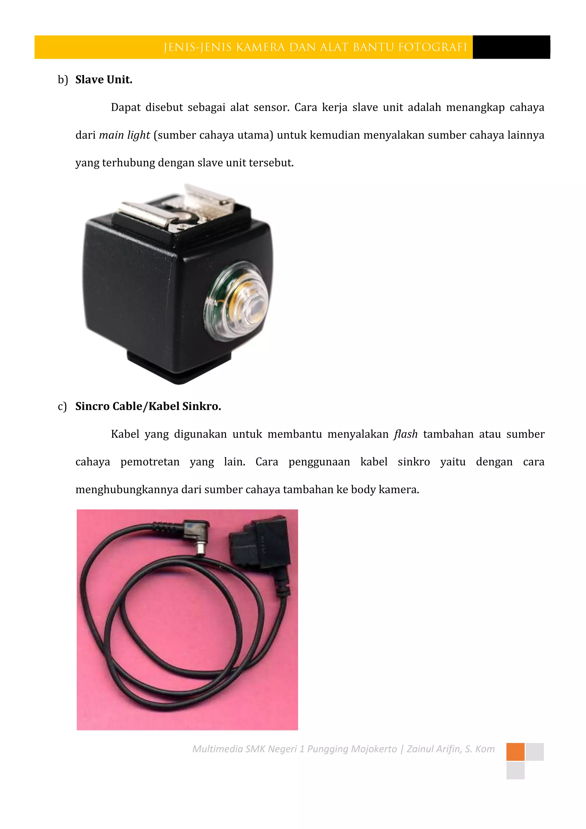 Desain grafis percetakan memahami jenis jenis kamera dan alat bantu ...