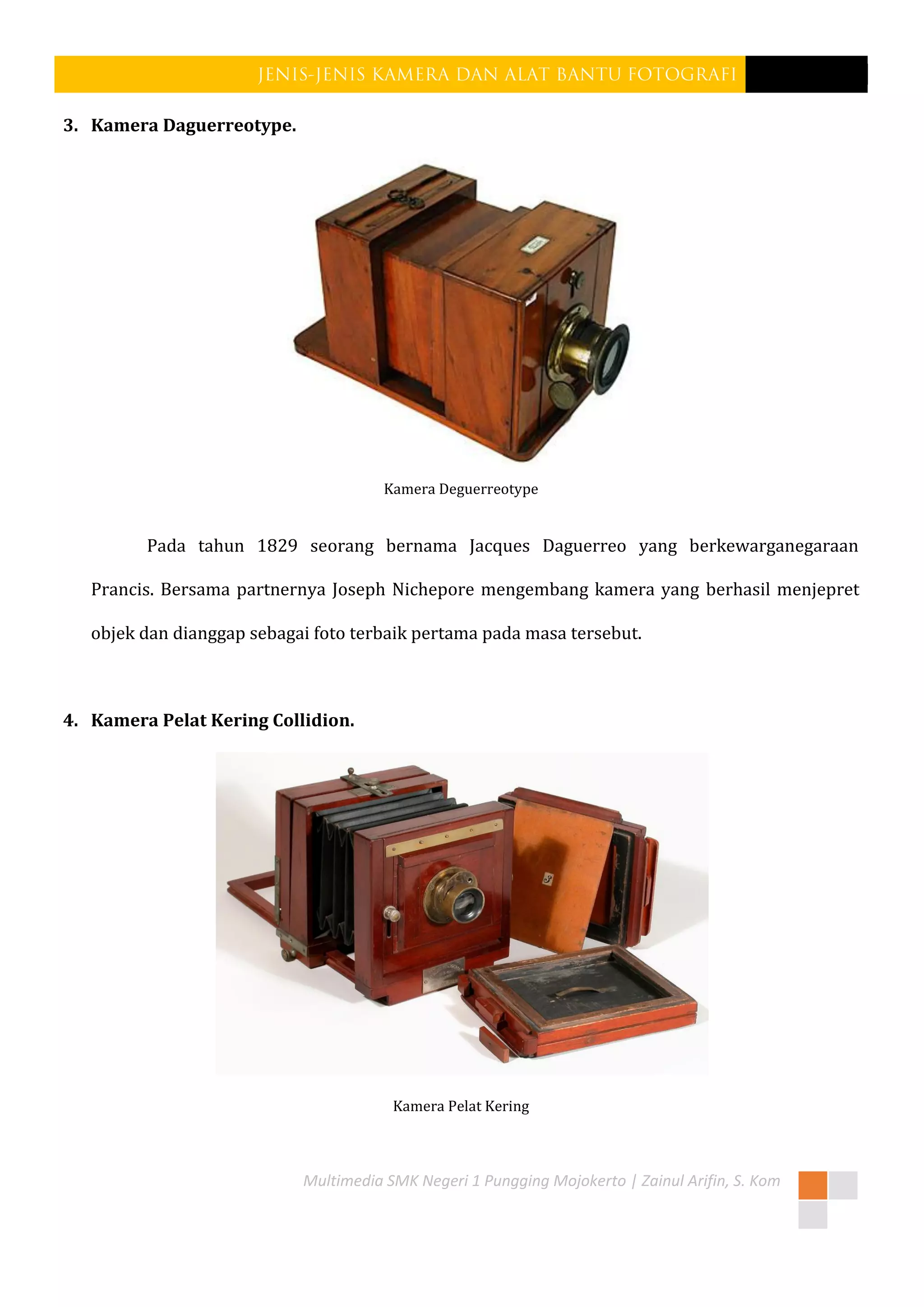 Desain grafis percetakan memahami jenis jenis kamera dan alat bantu ...