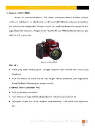 Desain grafis percetakan memahami jenis jenis kamera dan alat bantu fotografi | PDF