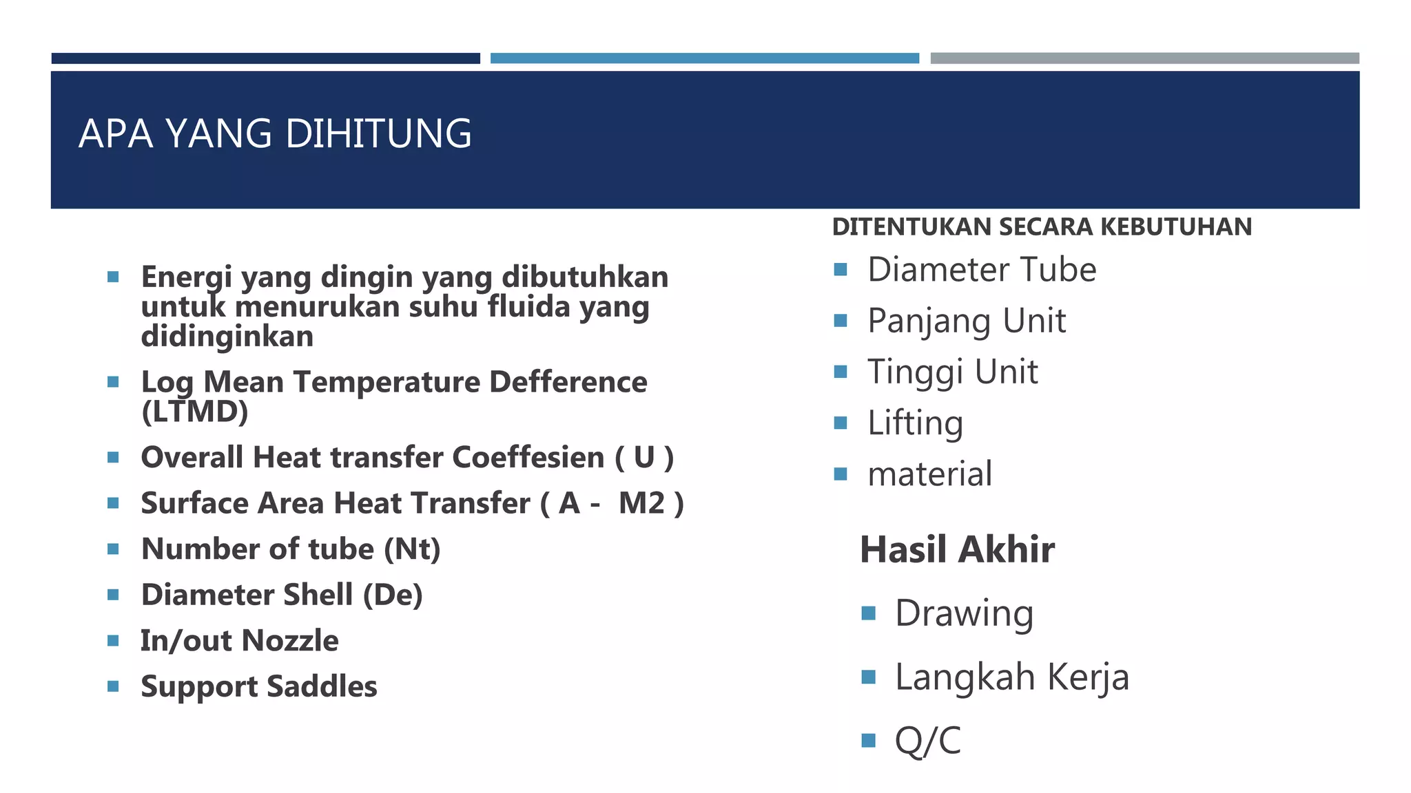 Desain basic heaT exchanger | PPTX