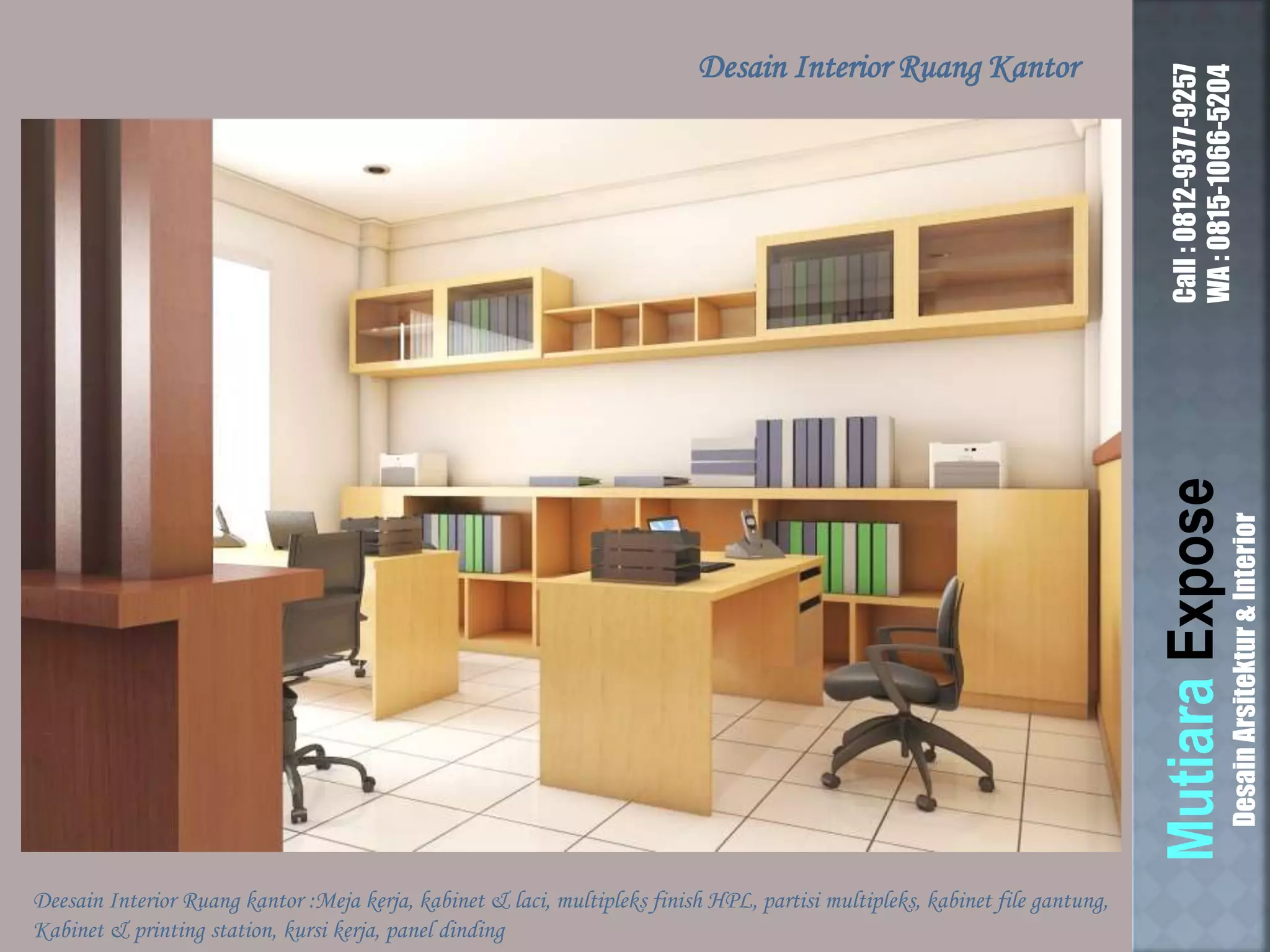 Desain interior kantor global petro america | PPTX
