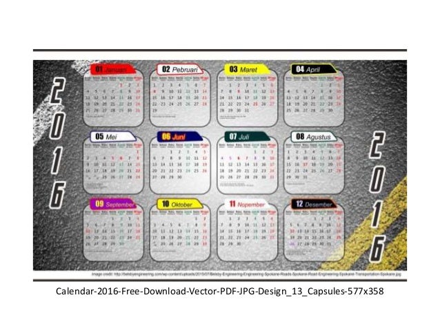 30+ Desain Kalender Vector Gif