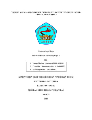 Desain kapal landing craft tanker | PDF