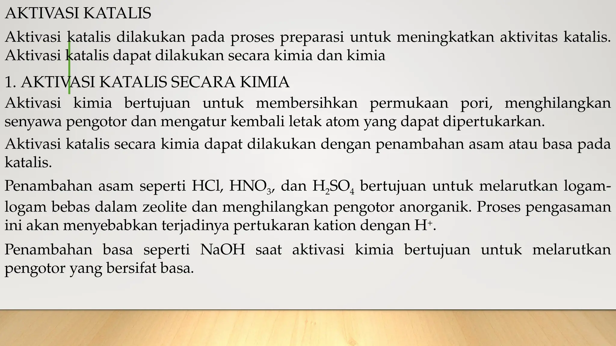 Materi Kuliah mengenai Desain Katalis S1 | PPTX