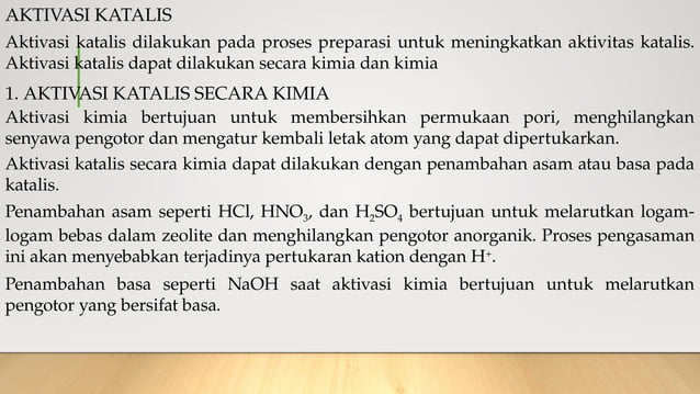 Materi Kuliah mengenai Desain Katalis S1 | PPT