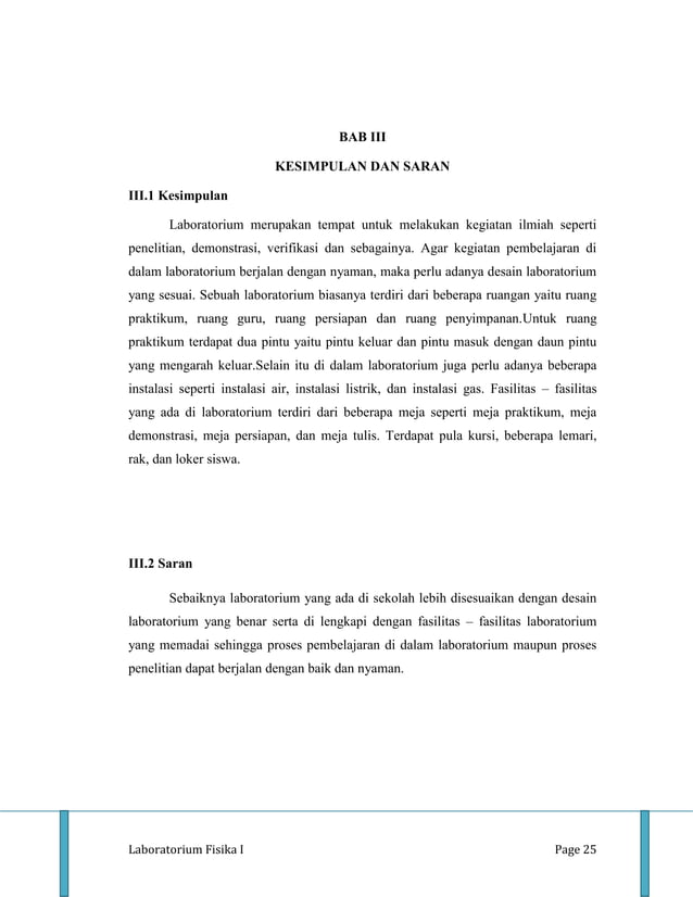 Desain laboratorium | DOCX