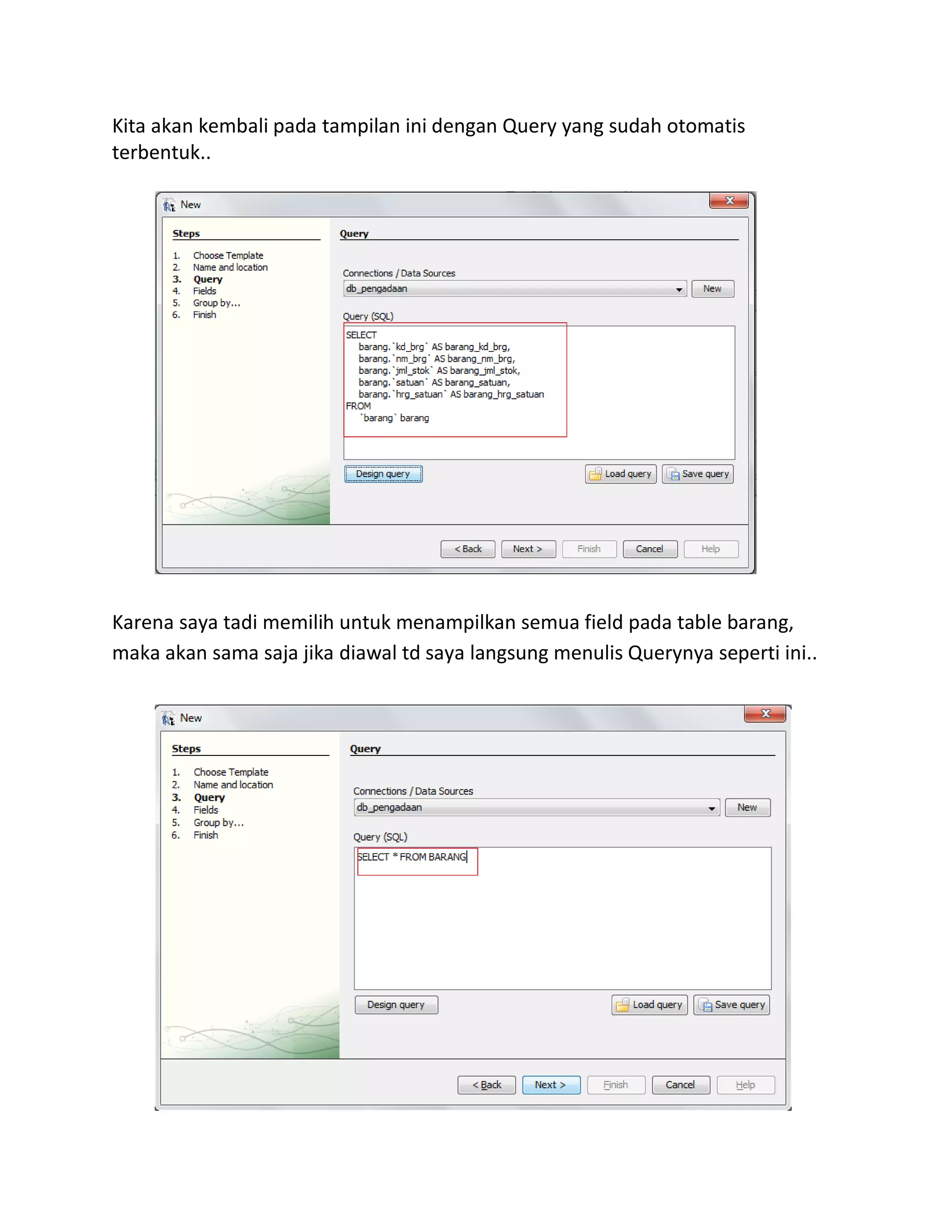 Desain laporan pada java dengan ireport & jcreator | PDF