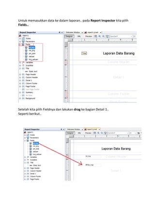 Desain laporan pada java dengan ireport & jcreator | PDF