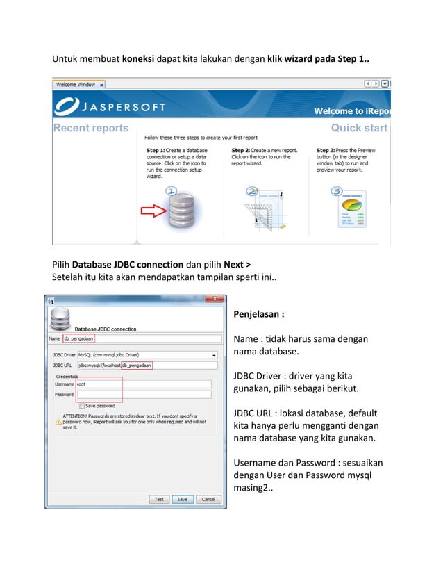 Desain laporan pada java dengan ireport & jcreator | PDF
