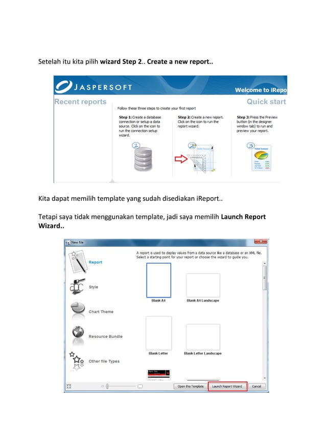 Desain laporan pada java dengan ireport & jcreator | PDF