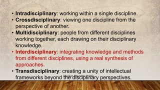 Desain pembelajaran fisika: KURIKULUM INTERDISIPLINER | PPTX