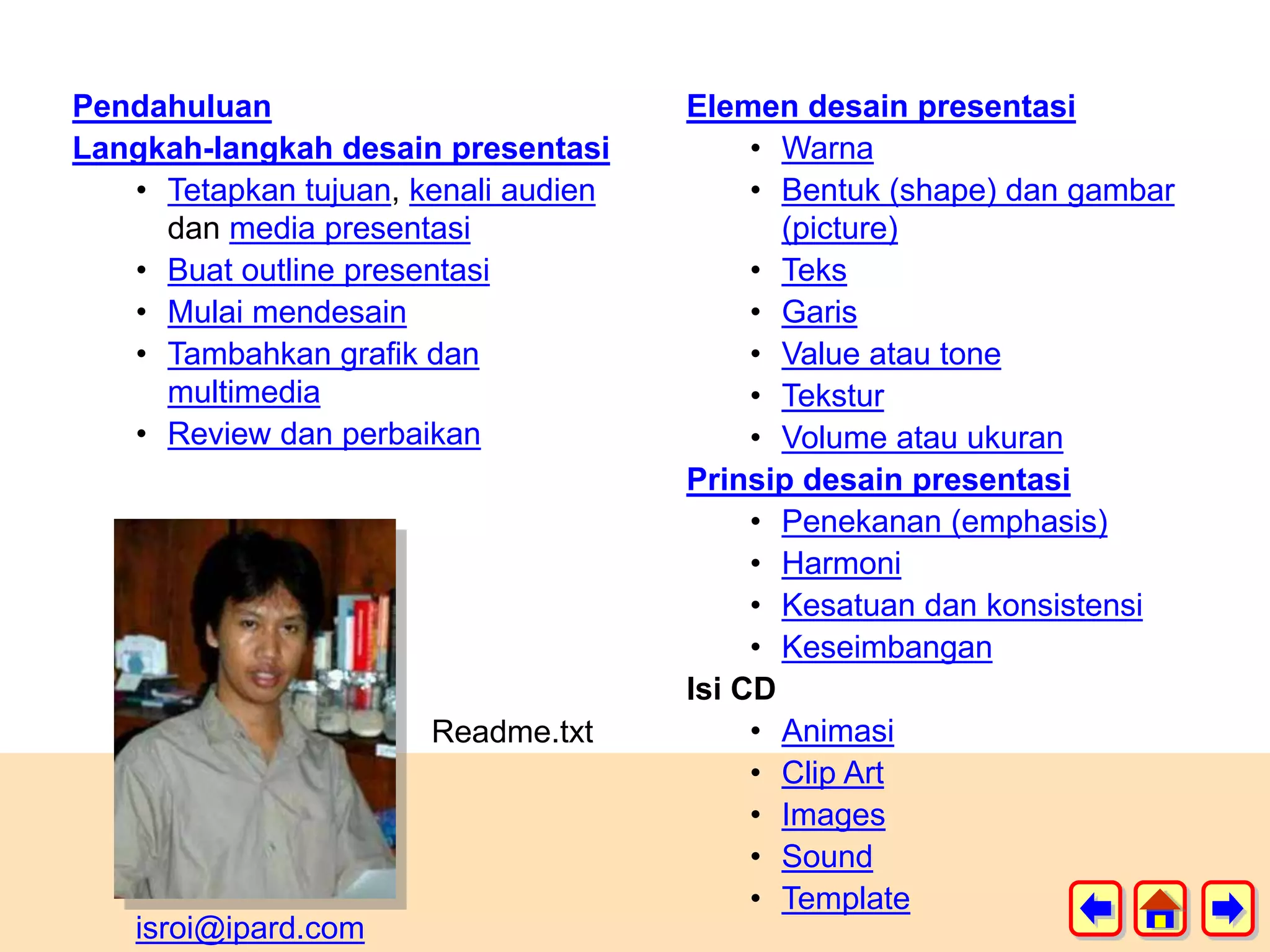 Desain presentasi power point | PPT