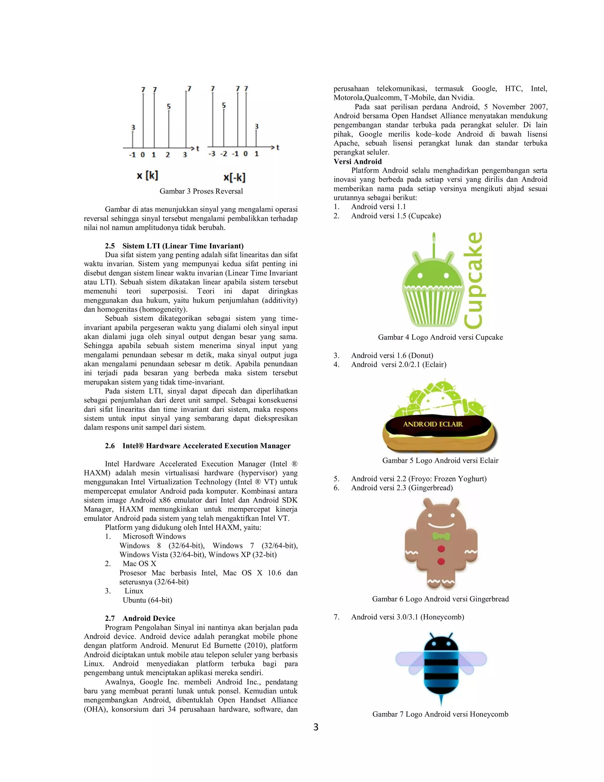 Desain program shifting dan reversing sinyal pada android device | PDF