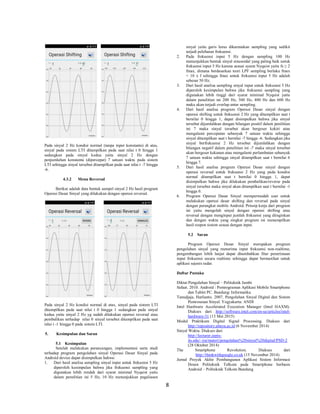 Desain program shifting dan reversing sinyal pada android device | PDF