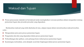 Desain proses pemesinan logam | PPTX