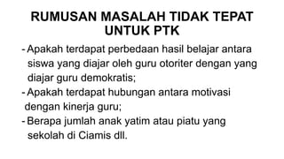 Desain ptk sebagai model pengembangan profesi | PPTX