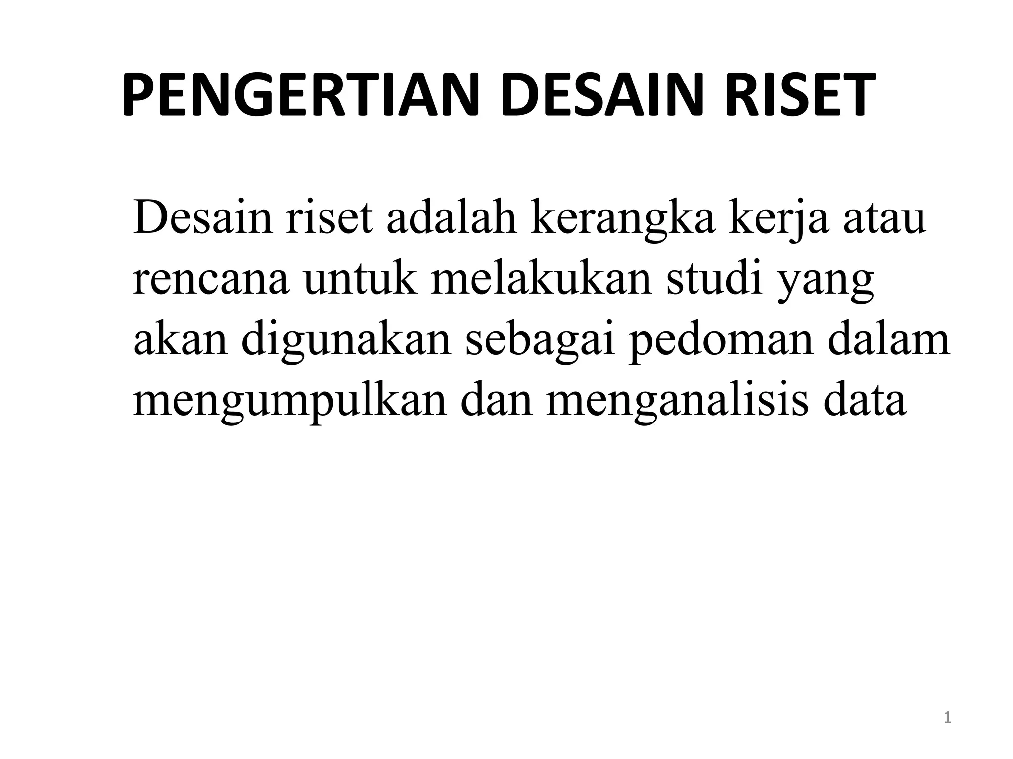 Desain riset | PPT