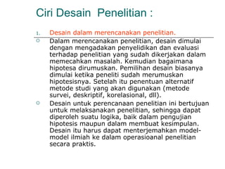 Desain riset | PPT