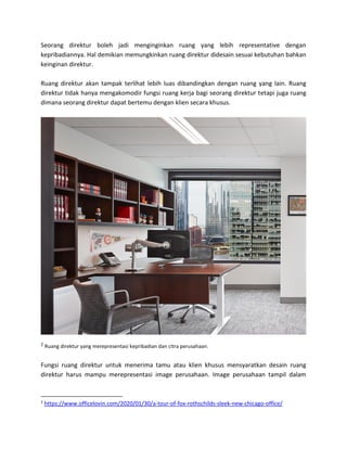 Desain ruang kantor direktur | PDF