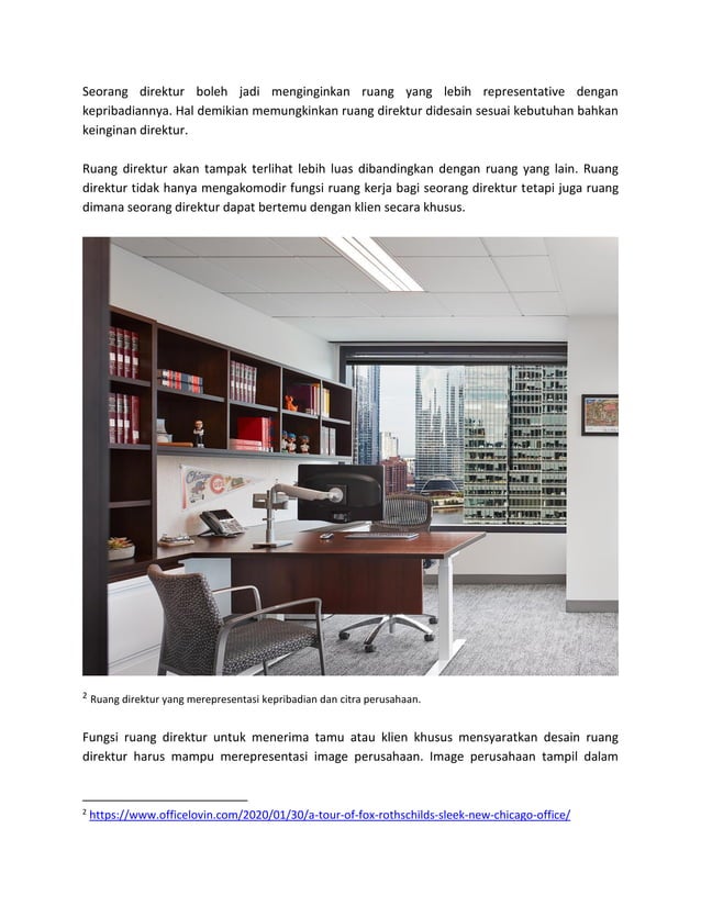 Desain ruang kantor direktur | PDF