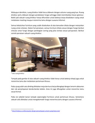 Desain ruang kantor direktur | PDF