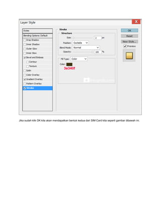 Desain sim card dengan photoshop | PDF