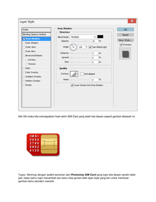 Desain sim card dengan photoshop | PDF