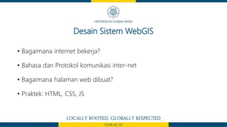 Desain sistem informasi web gis | PPTX