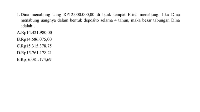 Latihan Soal Simpanan Deposito (Literasi dan Numerasi).pptx