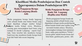 Media dan sumber belajar kajian ips mi/sdpptx | PPT