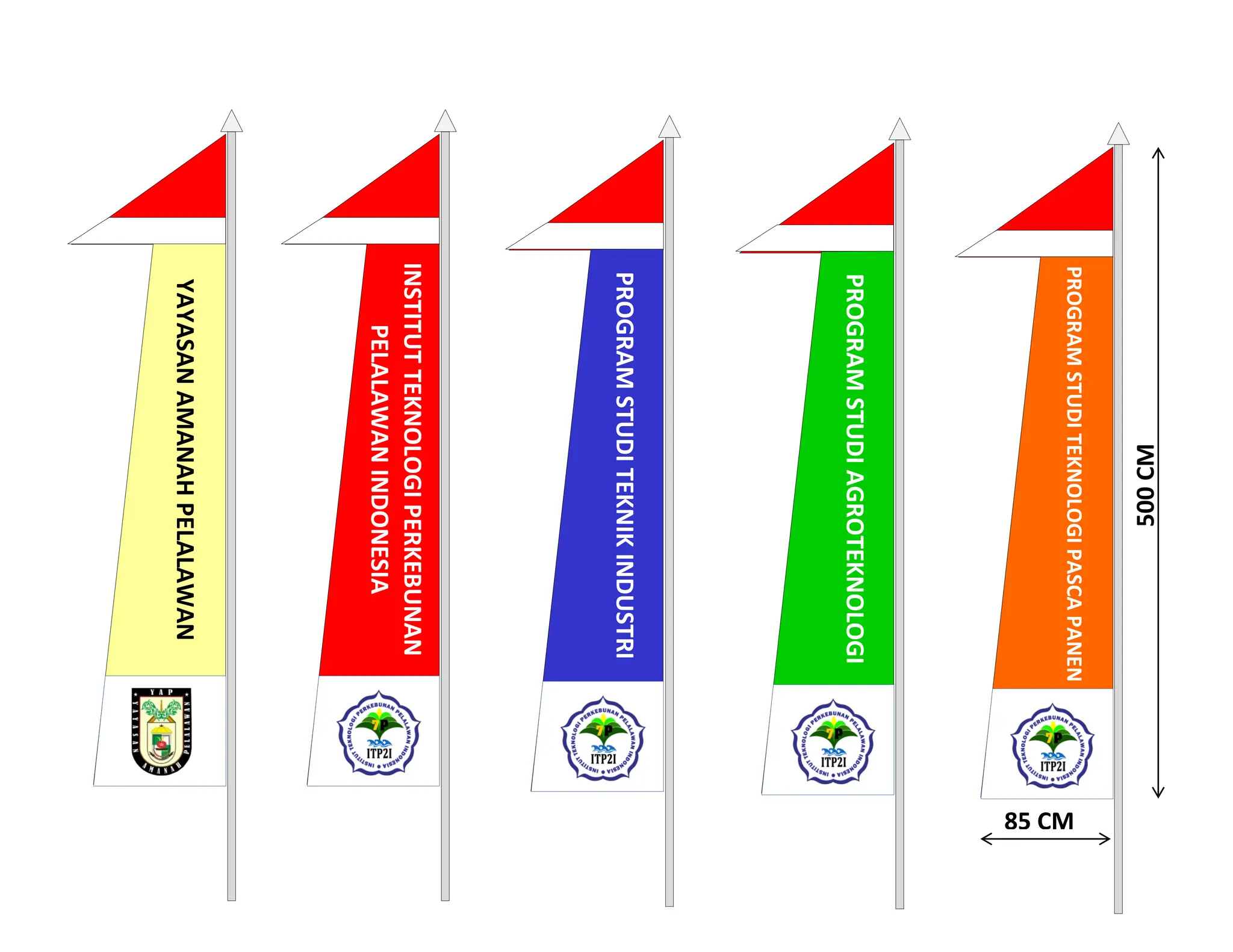 Desain Bendera BPDPKS dan Umbul-umbul Kampus ITP2I | PDF