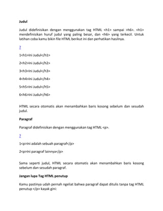 Desain web 1 | PDF