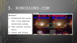 Contoh Desain Web yang Baik dan Buruk | PPTX