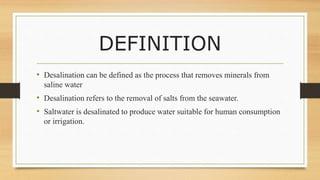 Desalination | PPTX