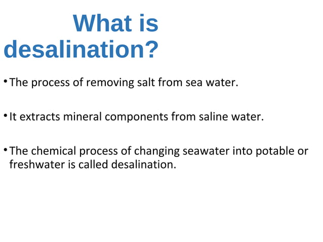 Desalination | PPT