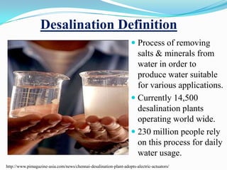 Desalination of underground water | PPTX