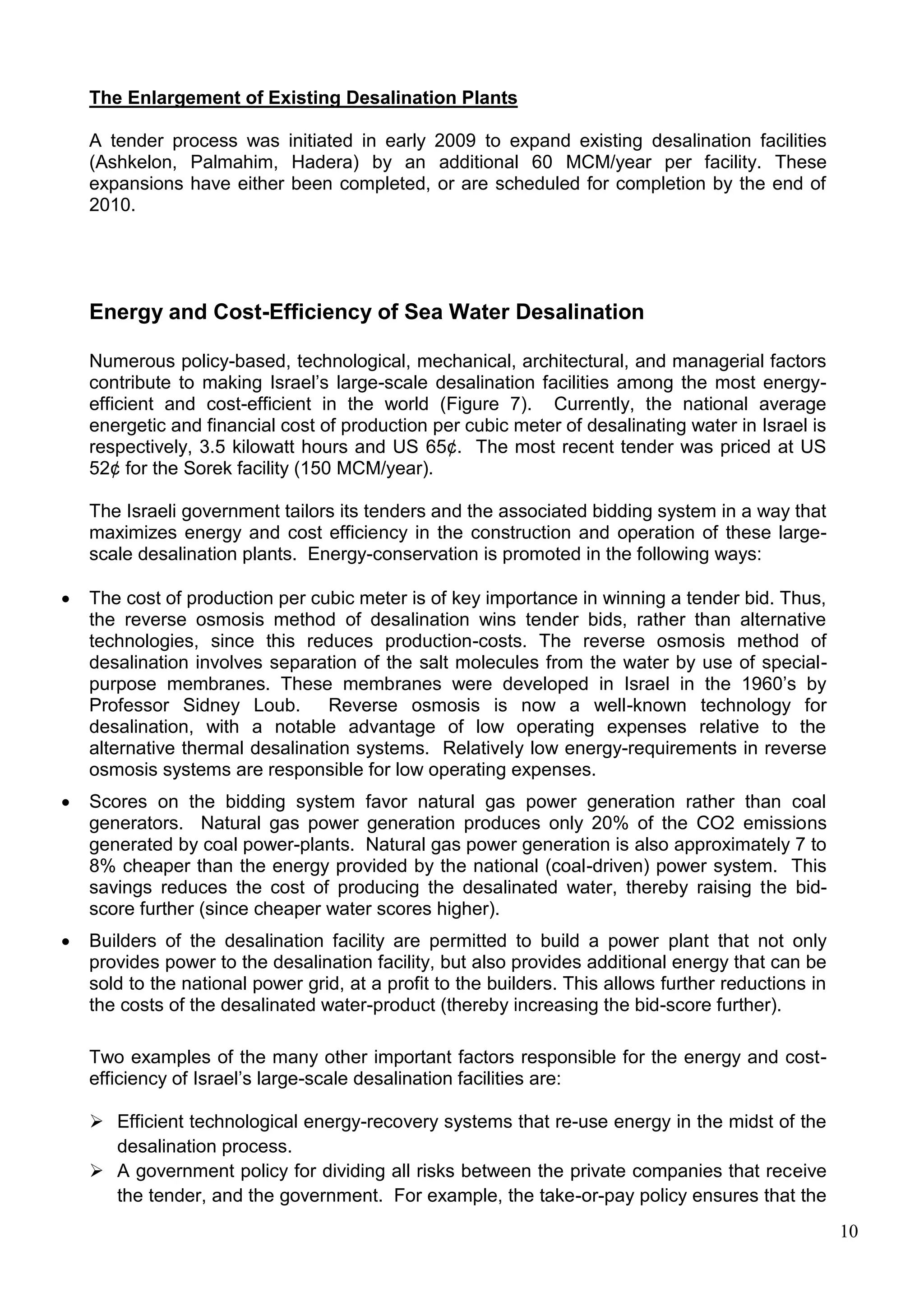 Desalination in Israel | PDF