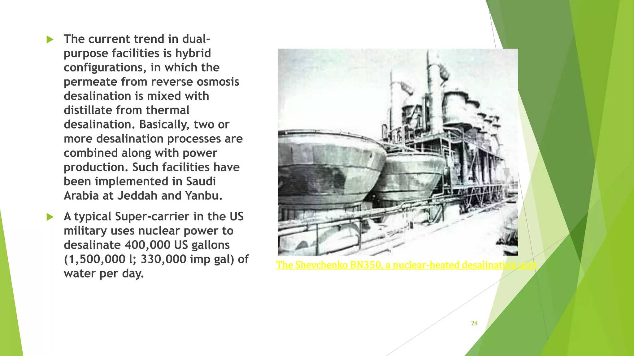Desalination of sea water | PPTX