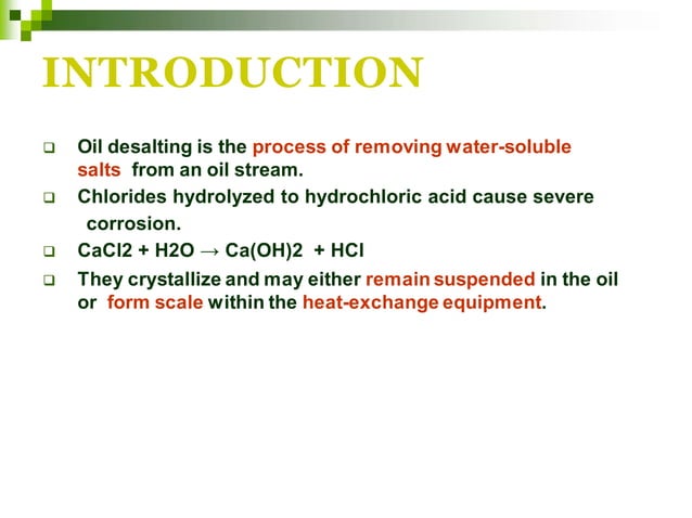 Desalting Process in GOSP1_٠٤١٩٣١.pptxii | PPTX | Chemistry | Science