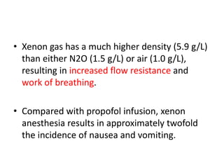 Breathing Xenon Gas