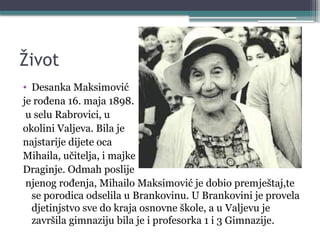 Desanka Maksimović, autor život i djelaa.pptx