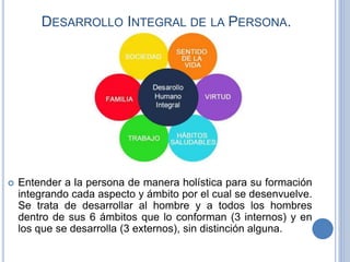 DESARROLLO INTEGRAL DE LA PERSONA | PPTX