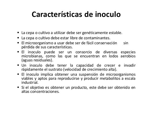 Desarrollo de inóculo