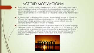 Desarrollo de la Actitud Motivacional y Empresarial | PPTX