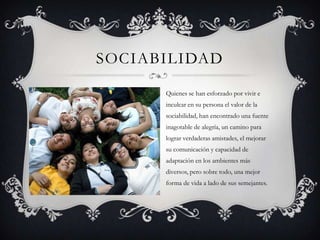 Desarrollo de la sociabilidad | PPTX