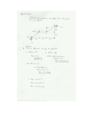 ESTÁTICA ESTRUCTURAL - Reacciones | PDF