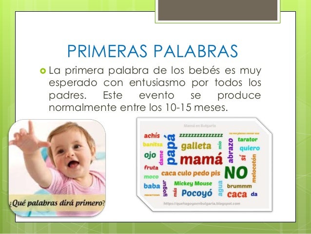 Palabras De bebé - Imagui