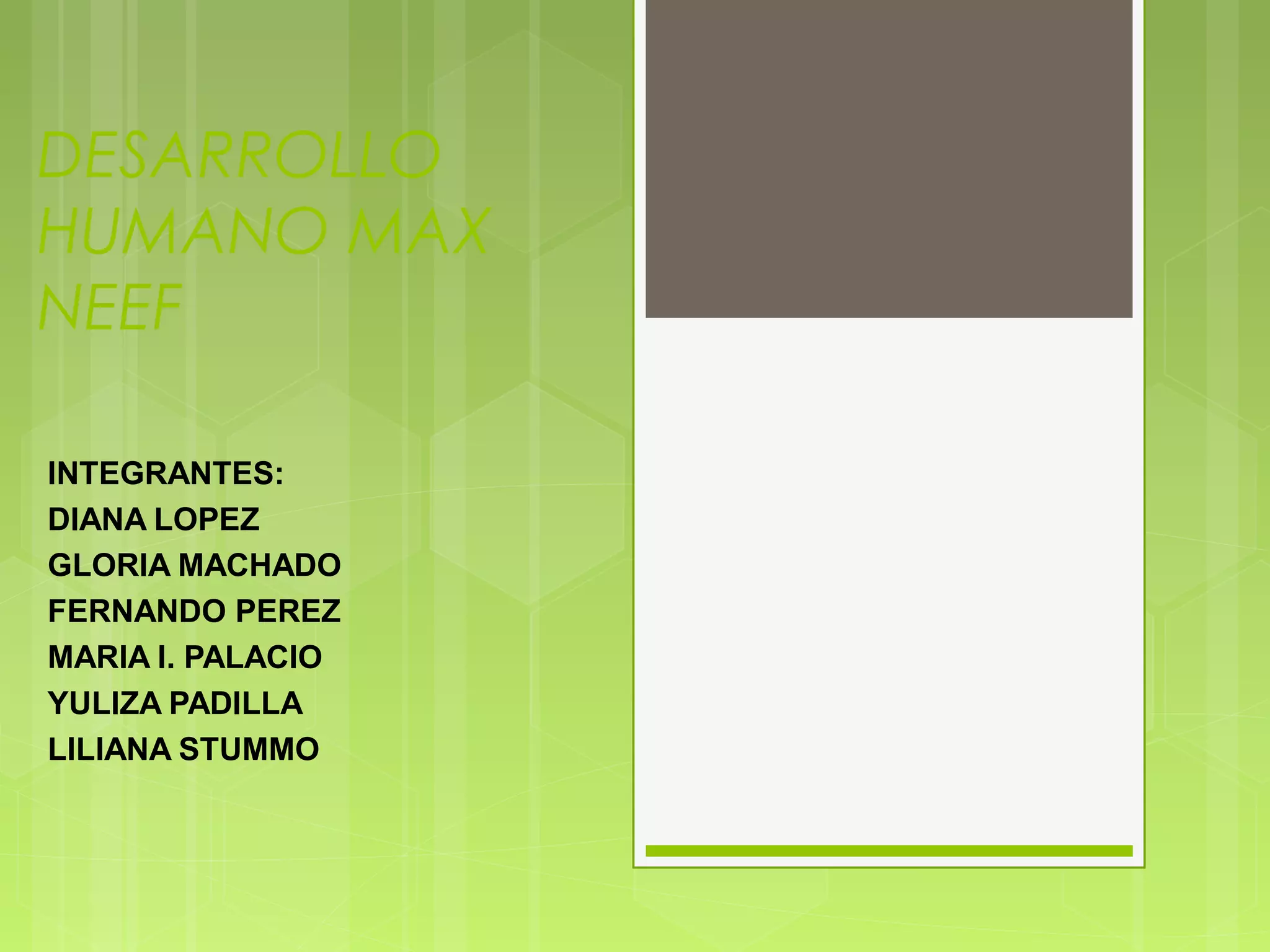 Desarrollo humano max neef (1) | PPT