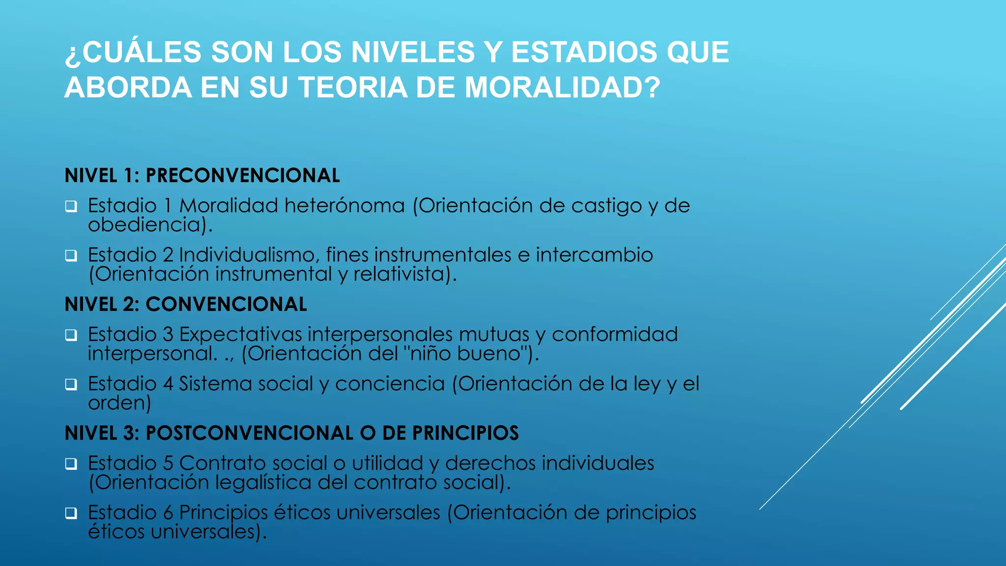 Teoría de Kohlberg: Análisis del desarrollo moral | PPTX | Family and ...