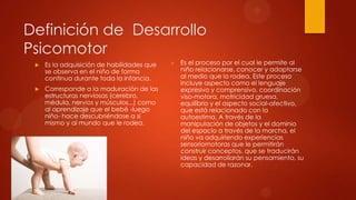 Desarrollo psicomotor | PPTX